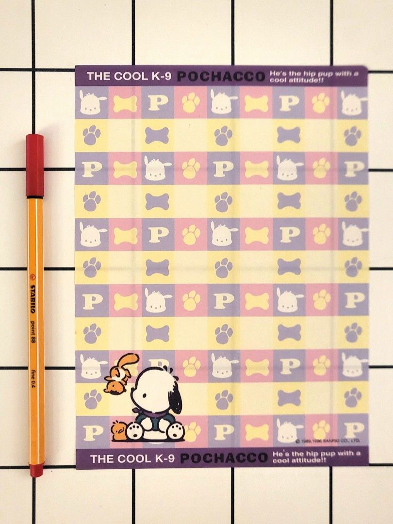 Pochacco Large Letter Sheet Bundle, Hobbies & Toys, Stationary & Craft ...