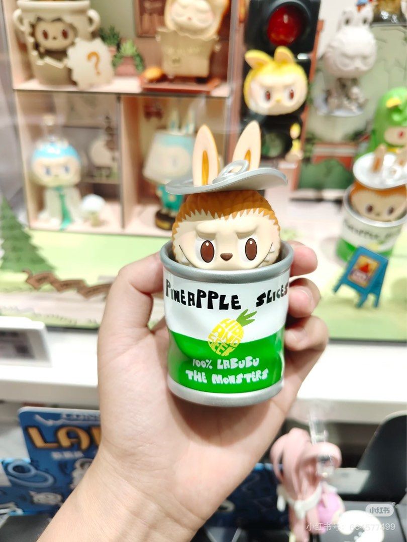 Popmart LABUBU canned pineapple Figures, Hobbies & Toys, Toys & Games ...