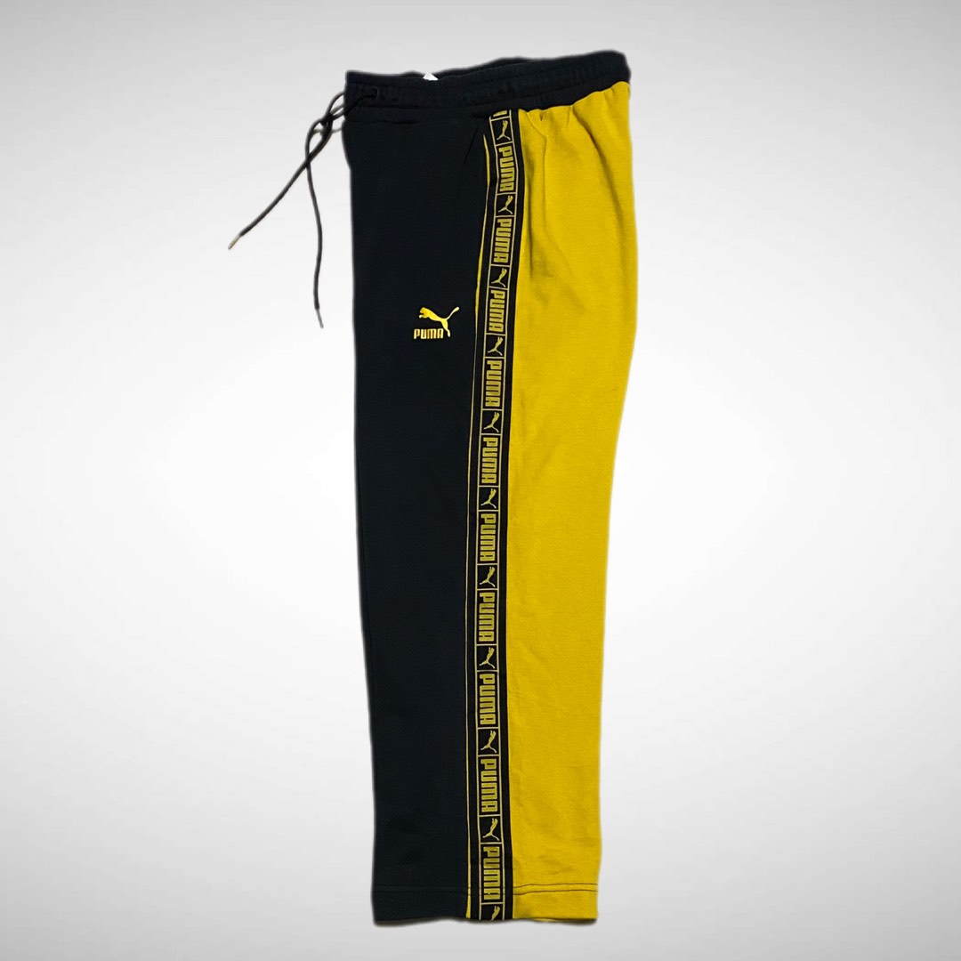PUMA SIDE TAPE PANTS 2 TONE, Men's Fashion, Bottoms, Joggers on Carousell