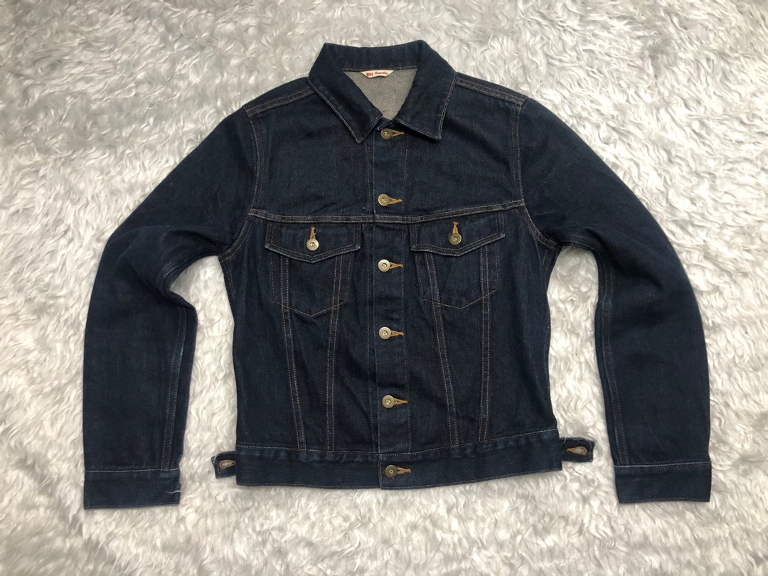 (Pit 18) Ray cassin denim trucker type 3 jacket dark blue jacket jeans ...
