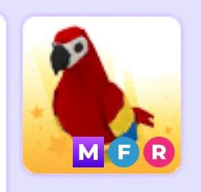 Roblox Adopt Me Mega Fly Ride Parrot Adopt Me MFR Parrot, Video Gaming ...