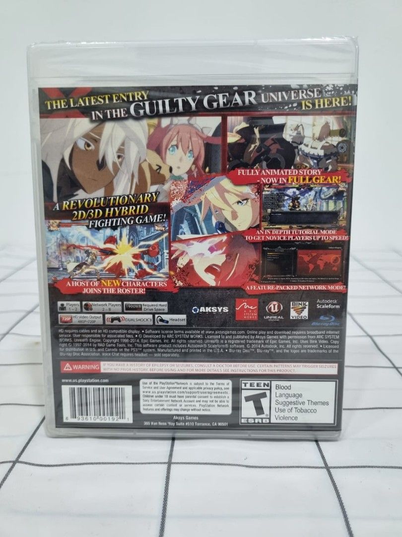 Sealed BNIB Guilty Gear Xrd Sign PlayStation PS 3 PS3, Video Gaming ...