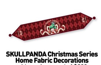 SKULLPANDA Christmas Home Fabric Decorations, Hobbies & Toys ...