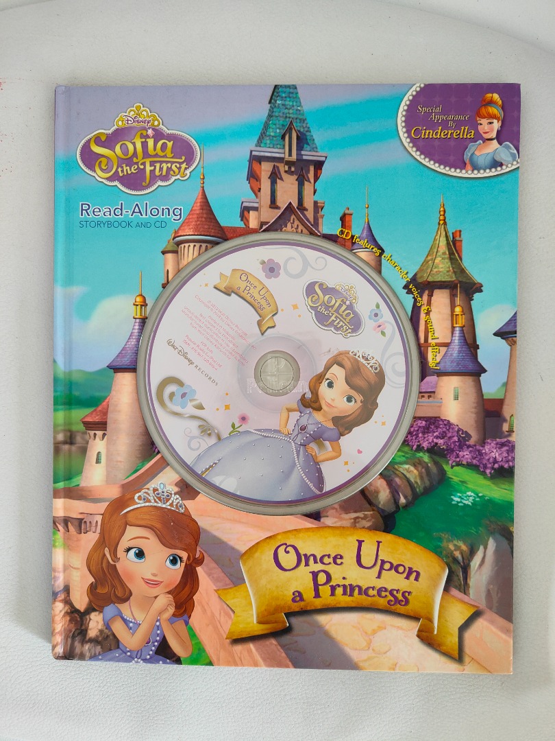 Sofia the First Once Upon a Princess Read-Along Story Book and CD ...