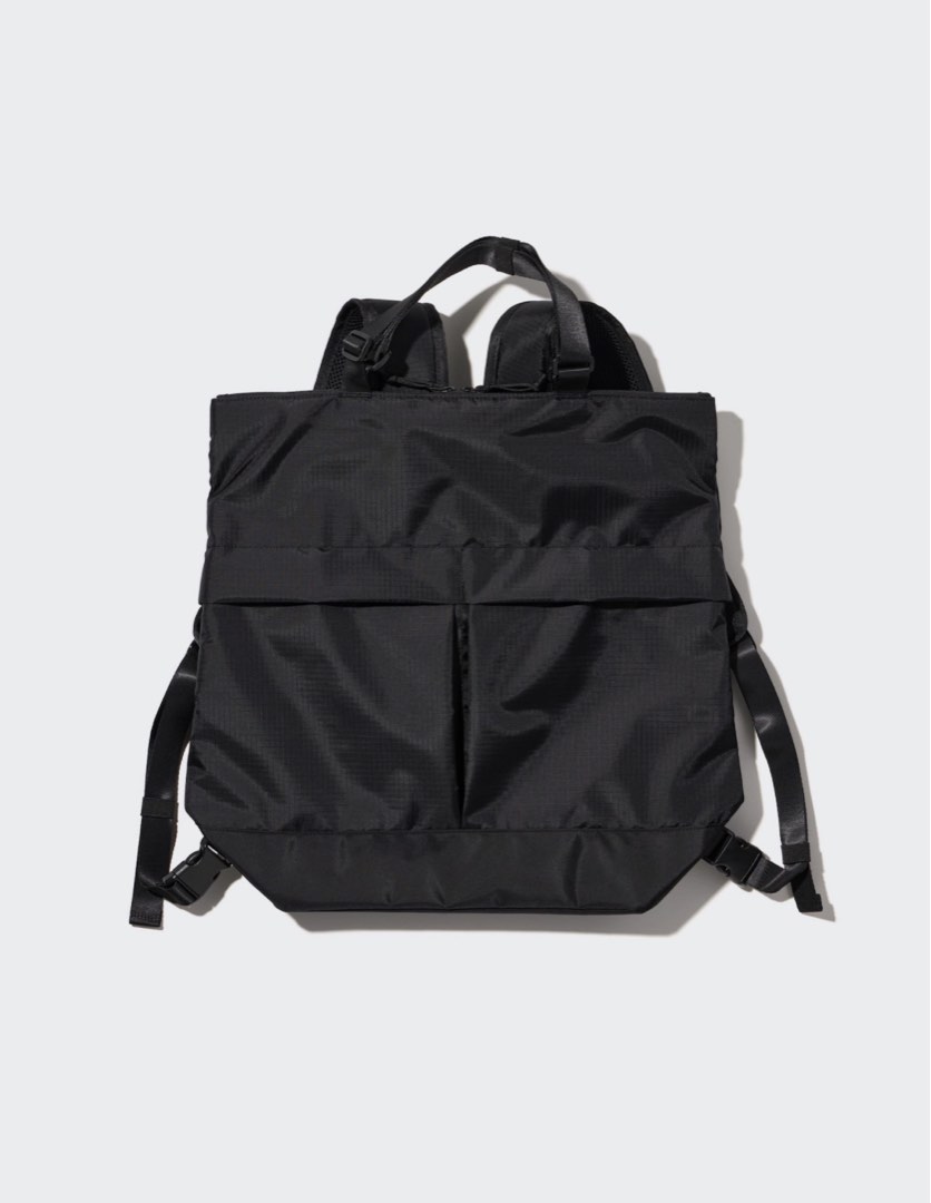 Uniqlo Utility 2way bag black, Men's Fashion, Bags, Backpacks on Carousell