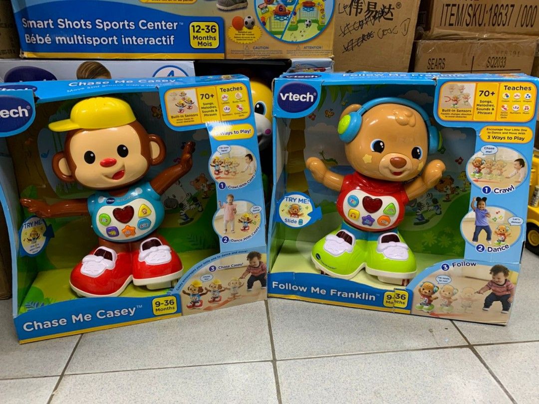 V Tech Follow Me Franklin & VTech Chase Me Casey, Hobbies & Toys, Toys ...