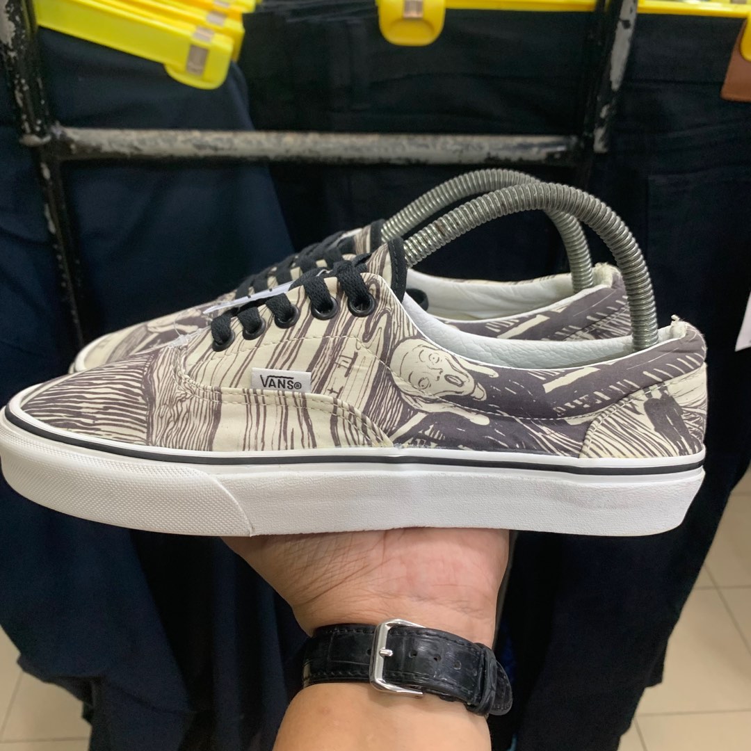 VANS ERA X MoMA the scream edvard Munch size 7uk, Men's Fashion ...