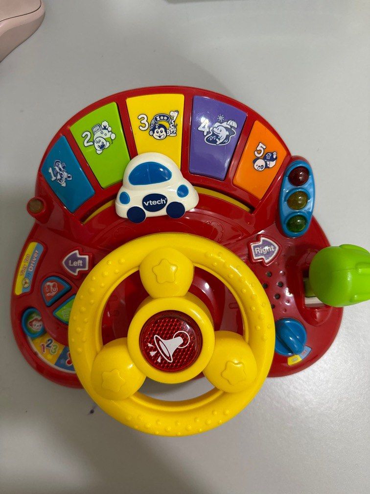 Vtech steering wheel, Hobbies & Toys, Toys & Games on Carousell
