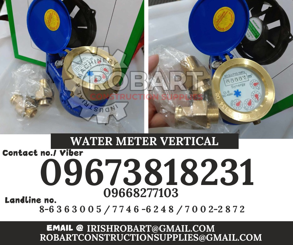 Water Meter Vertical w/ Calibration Cerificate, Commercial & Industrial ...