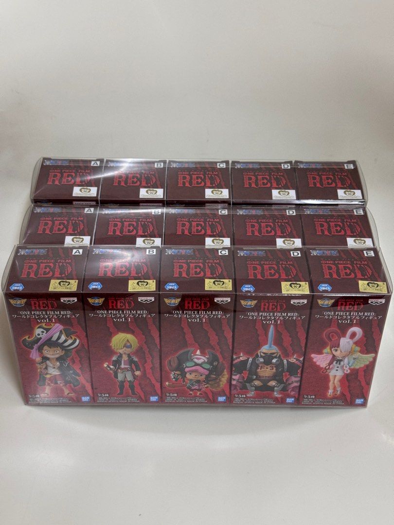 WCF ONE PIECE RED FILM FULL SET VOL 1 VOL 2 VOL3, Hobbies & Toys, Toys ...