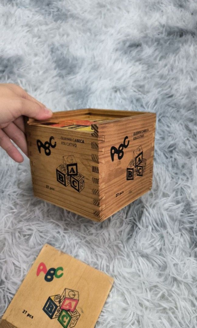 Wooden Alphabet blocks Complete 27pcs with casing Combo, Babies & Kids ...