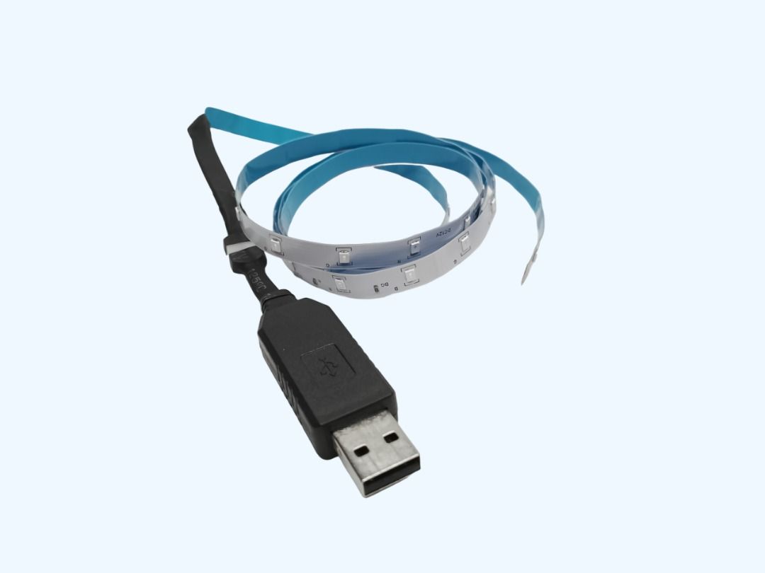 12V USB MALE to RGB STRIP LIGHT 2835 NO BLINKING, BEST FOR TV ...