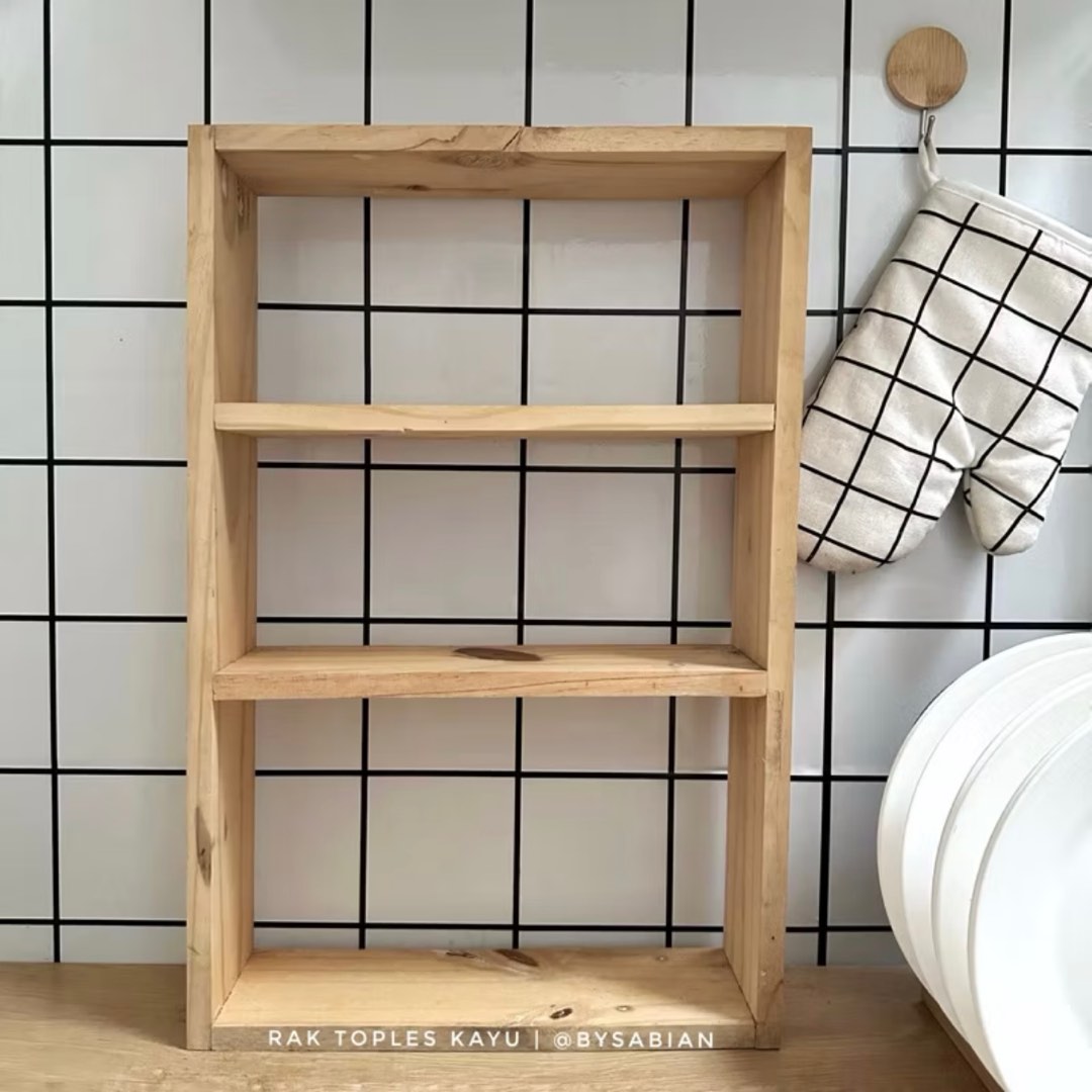 3 Tier Wooden Rack | Spice Rack | Kitchen Rack | Multipurpose Rack ...