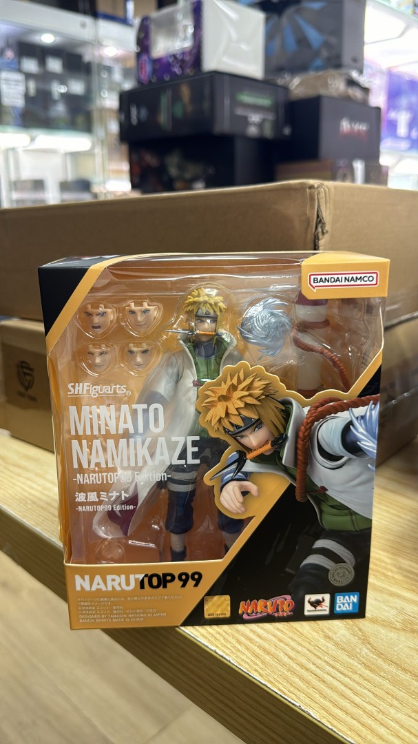全新 Bandai S.H.Figuarts Shf Minato Namikaze Narutop99 Edition Ver 火影忍者 波 ...