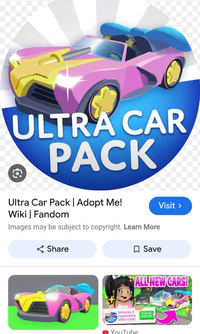 Adopt me premium cars, Video Gaming, Video Games, Others on Carousell