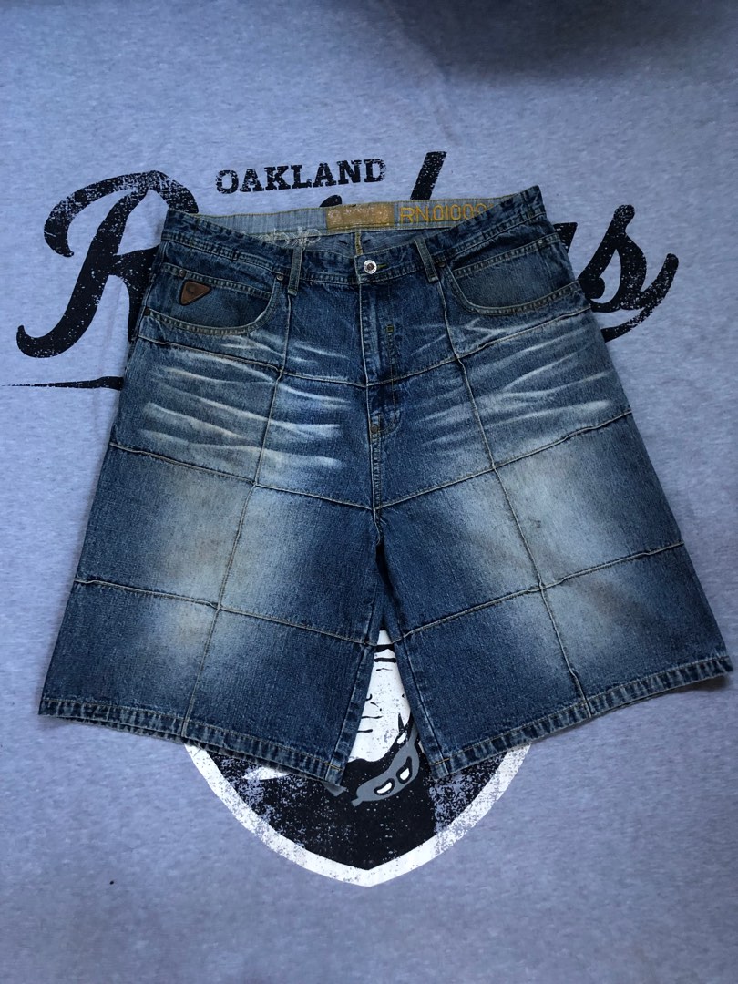 AKDMKS BAGGY WASHED JORTS, Men's Fashion, Bottoms, Shorts on Carousell