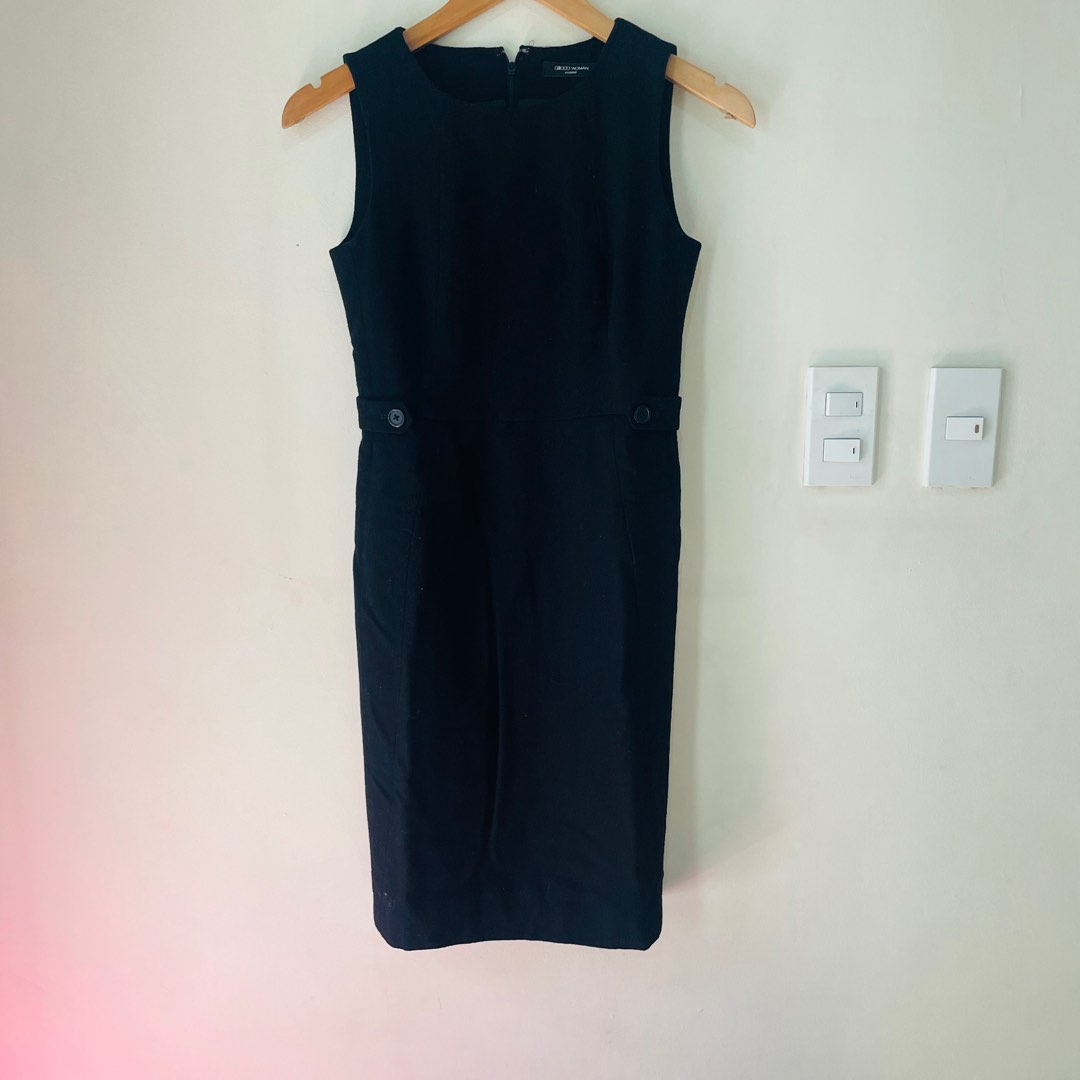 As New! G2000 Luxe Black Corporate Wool Mod Dress, Women's Fashion ...