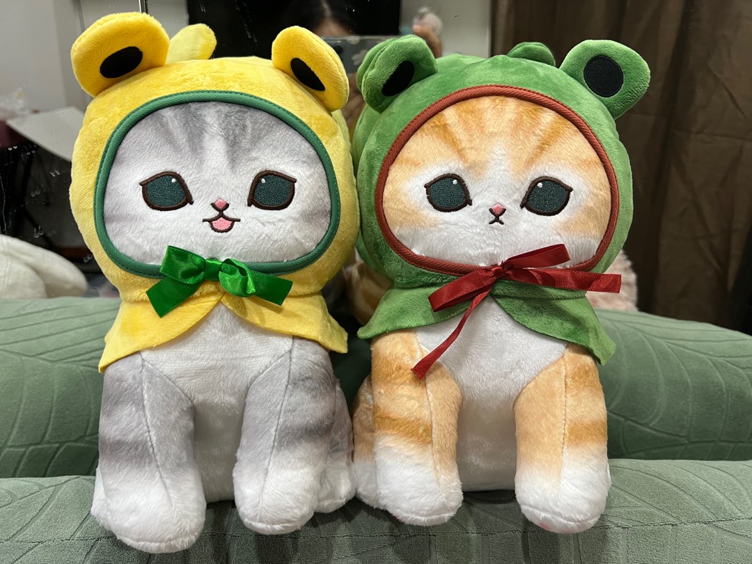 AUTHENTIC Mofusand Frog Raincoat 30cm Plushie, Hobbies & Toys, Toys & Games on Carousell