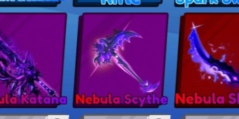 BLADE BALL Nebula swords + free emote, Video Gaming, Gaming Accessories ...