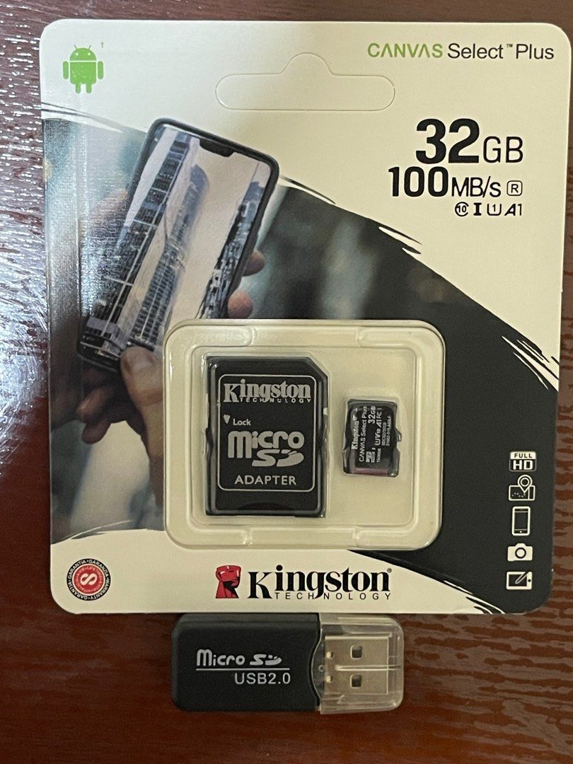 Brand New 32GB,64GB,128GB,256GB,512GB Kingston Micro SD Card, Adapter ...