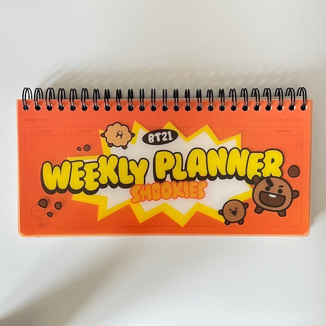 BT21 shookie weekly planer, 興趣及遊戲, 手作＆自家設計, 其他 - Carousell