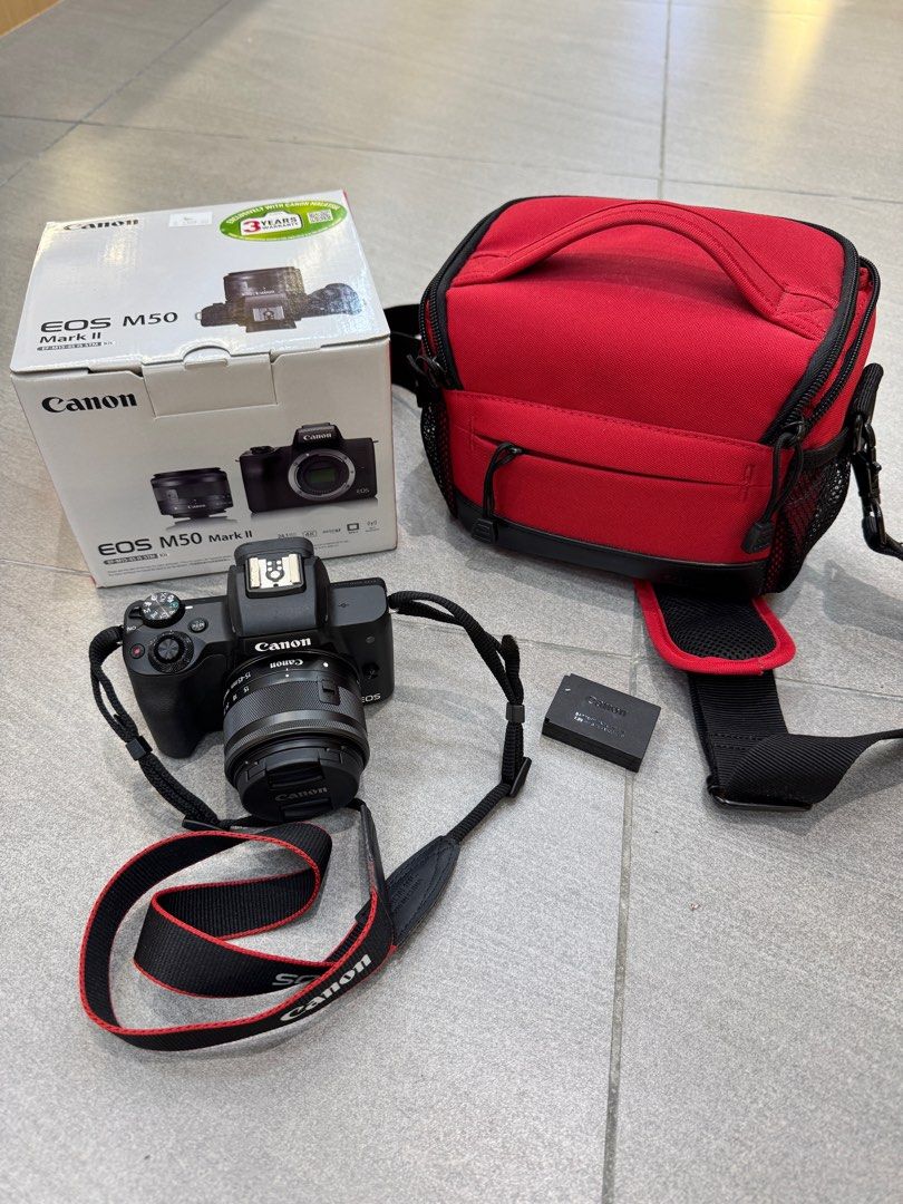 Canon EOS M50 Mark ii + 15-45mm lens [warranty until September 2025 by ...
