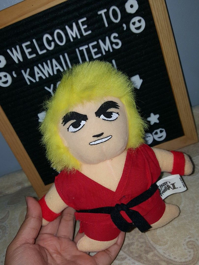 Capcom Street Fighter II Ken Plush Rare, Hobbies & Toys, Toys & Games ...