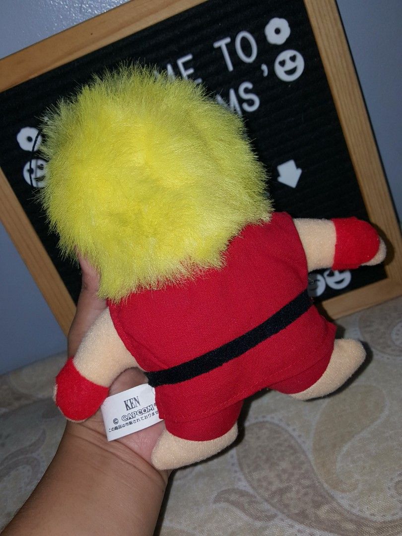 Capcom Street Fighter II Ken Plush Rare, Hobbies & Toys, Toys & Games ...