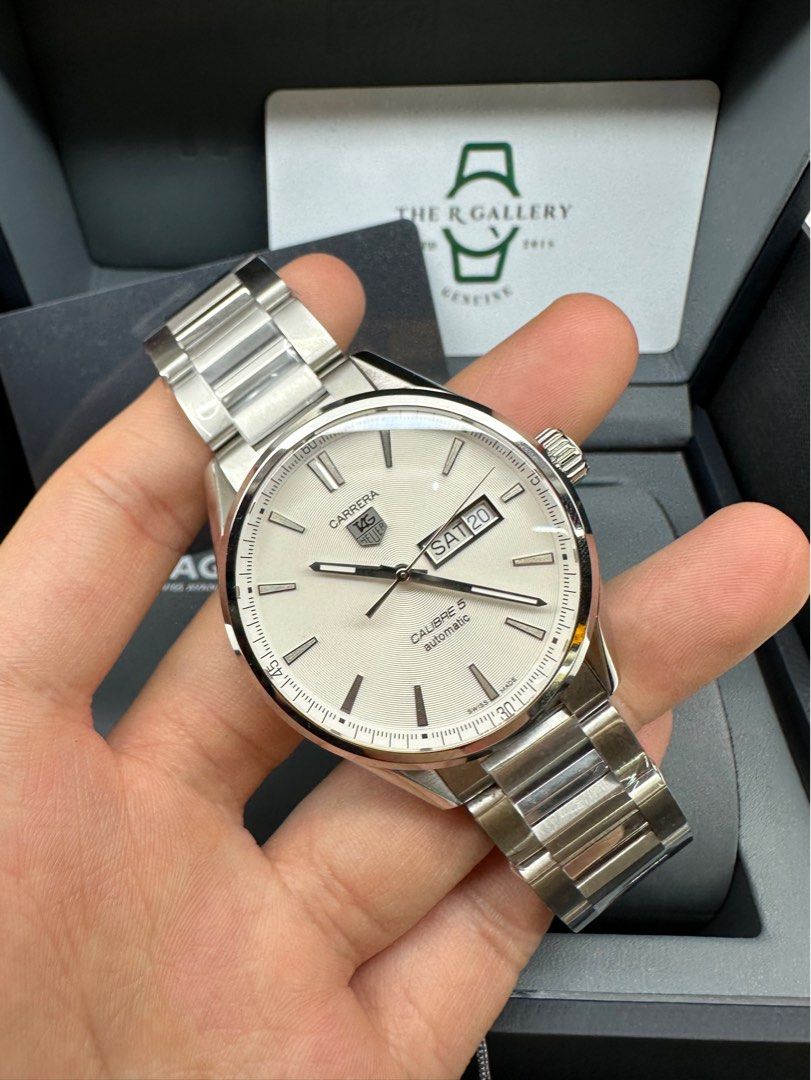 Tag Heuer Carrera White Steel 41mm Automatic WAR201B.BA0723, Luxury ...