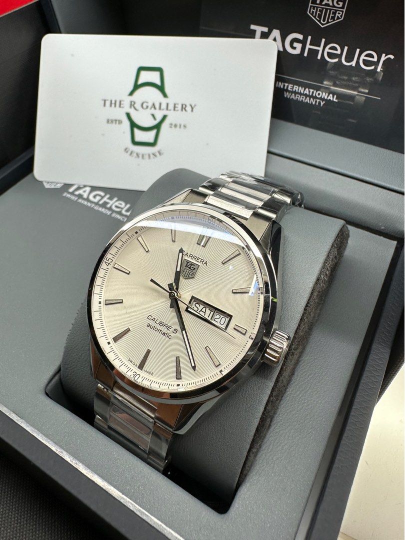 Tag Heuer Carrera White Steel 41mm Automatic WAR201B.BA0723, Luxury ...