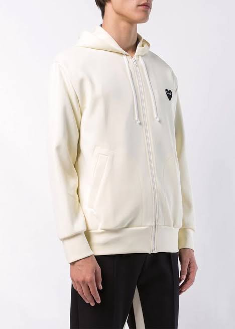 Cdg play zip up hoodie jacket, Men's Fashion, Coats, Jackets and ...