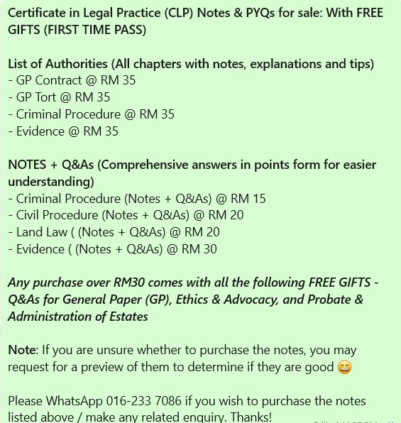 CLP Full Set Notes @ Promo RM120 (Updated 2024), Hobbies & Toys, Books ...