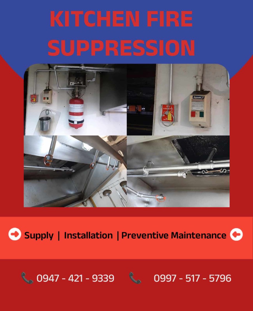 Commercial Kitchen Fire Suppression Installation Complete, Commercial ...