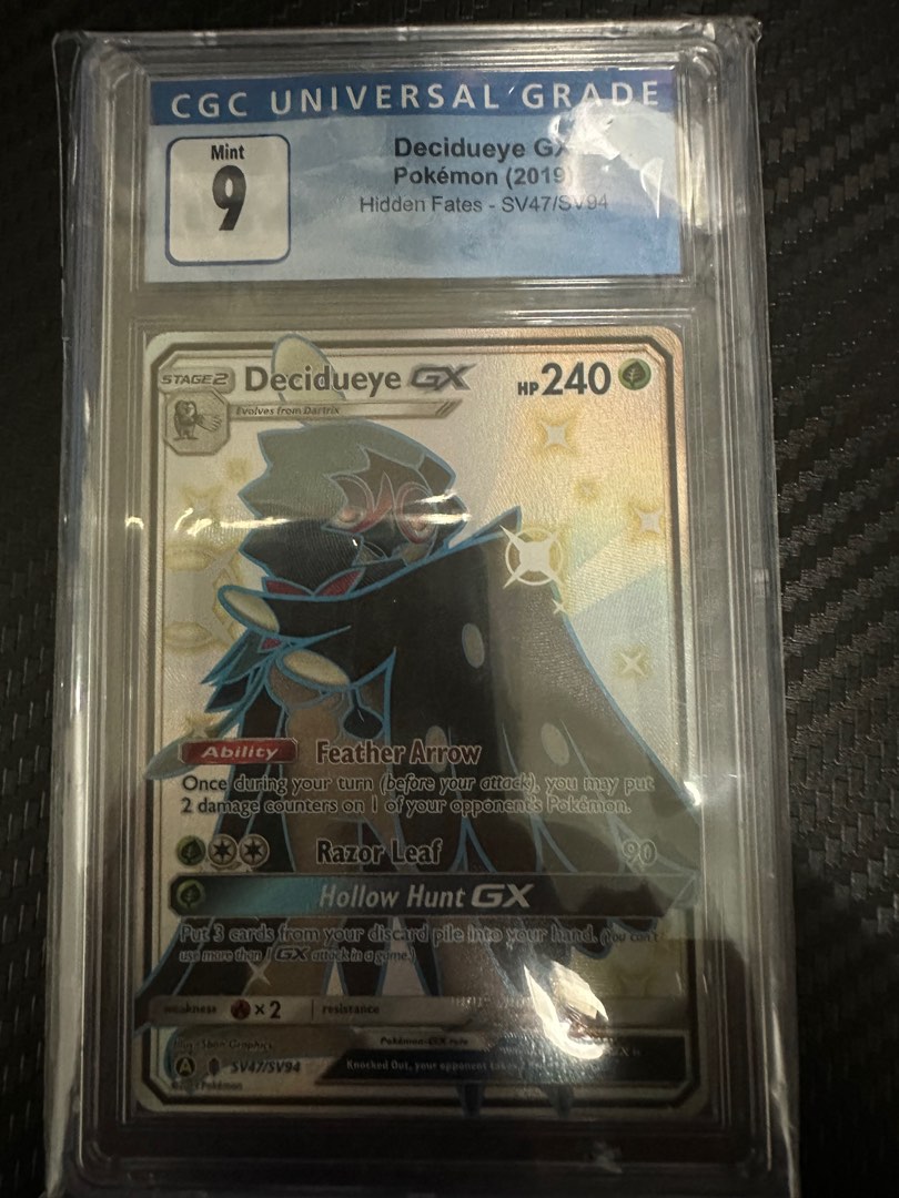 Decidueye GX CGC Mint 9, Hobbies & Toys, Toys & Games on Carousell