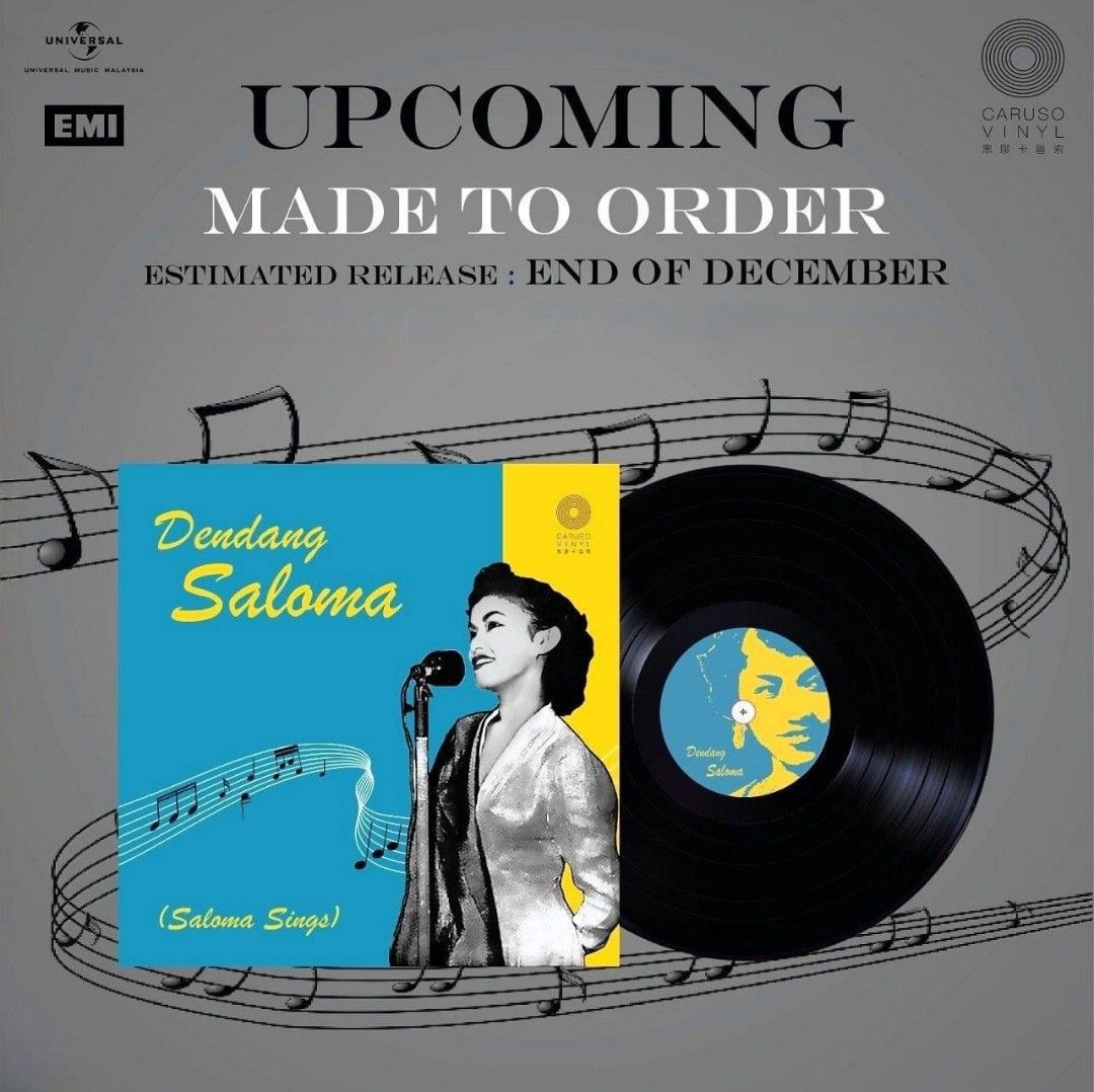 Dendang Saloma - 180g Remastered 12inch Vinyl, Hobbies & Toys, Music ...