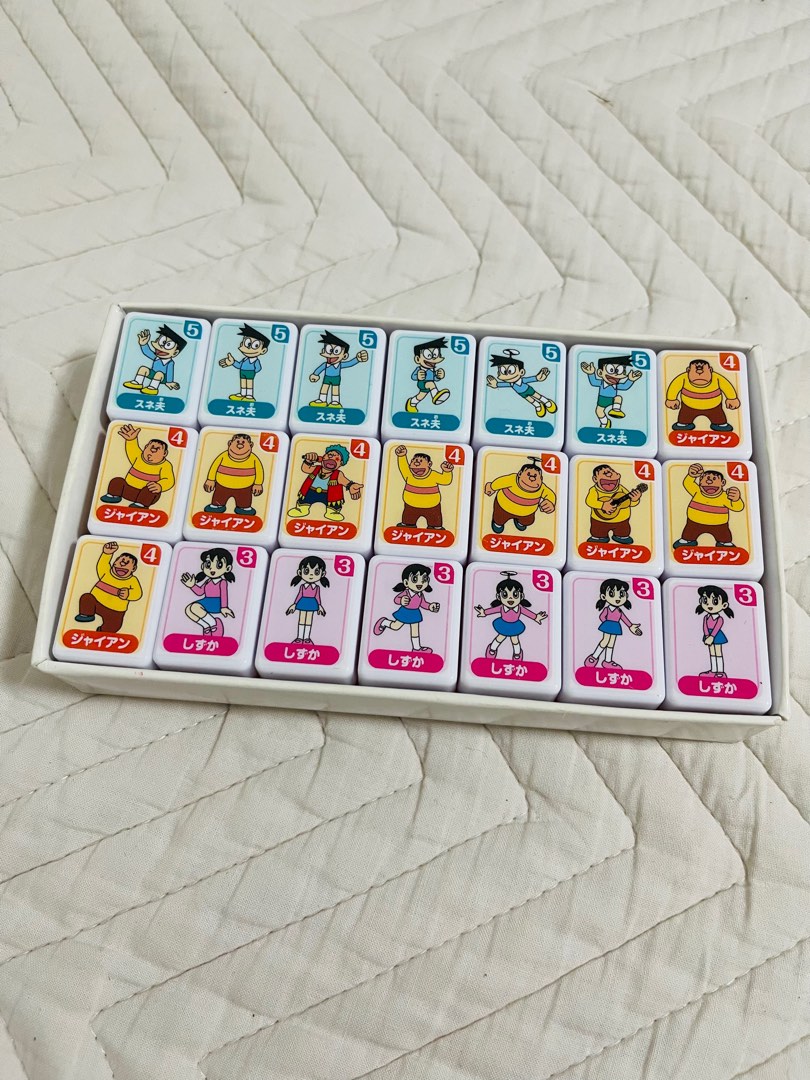 Doraemon Mahjong Set Super cute!, Hobbies & Toys, Toys & Games on Carousell