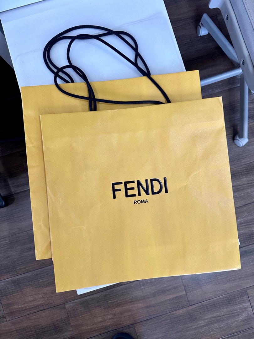 Fendi Paper Bag 100% Original, Furniture & Home Living, Cleaning ...
