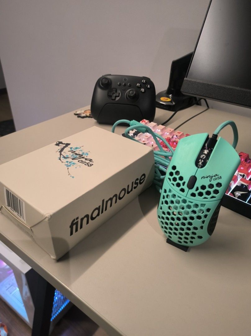 Finalmouse ninja Air58 Cherry Blossom blue, Computers & Tech, Parts ...