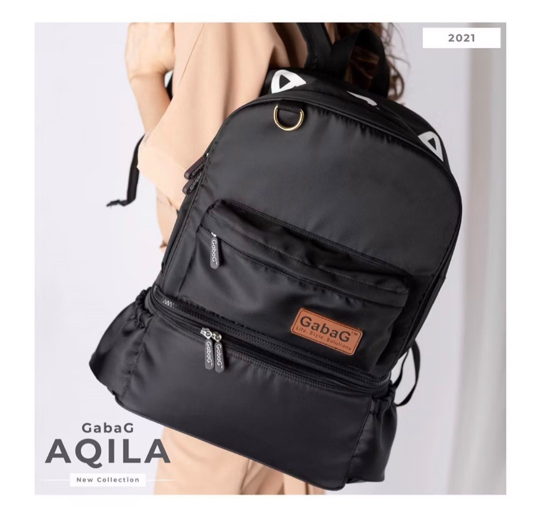 GABAG AQILA - Backpack executive series 2IN1 Diaper & Cooler Bag, Women ...