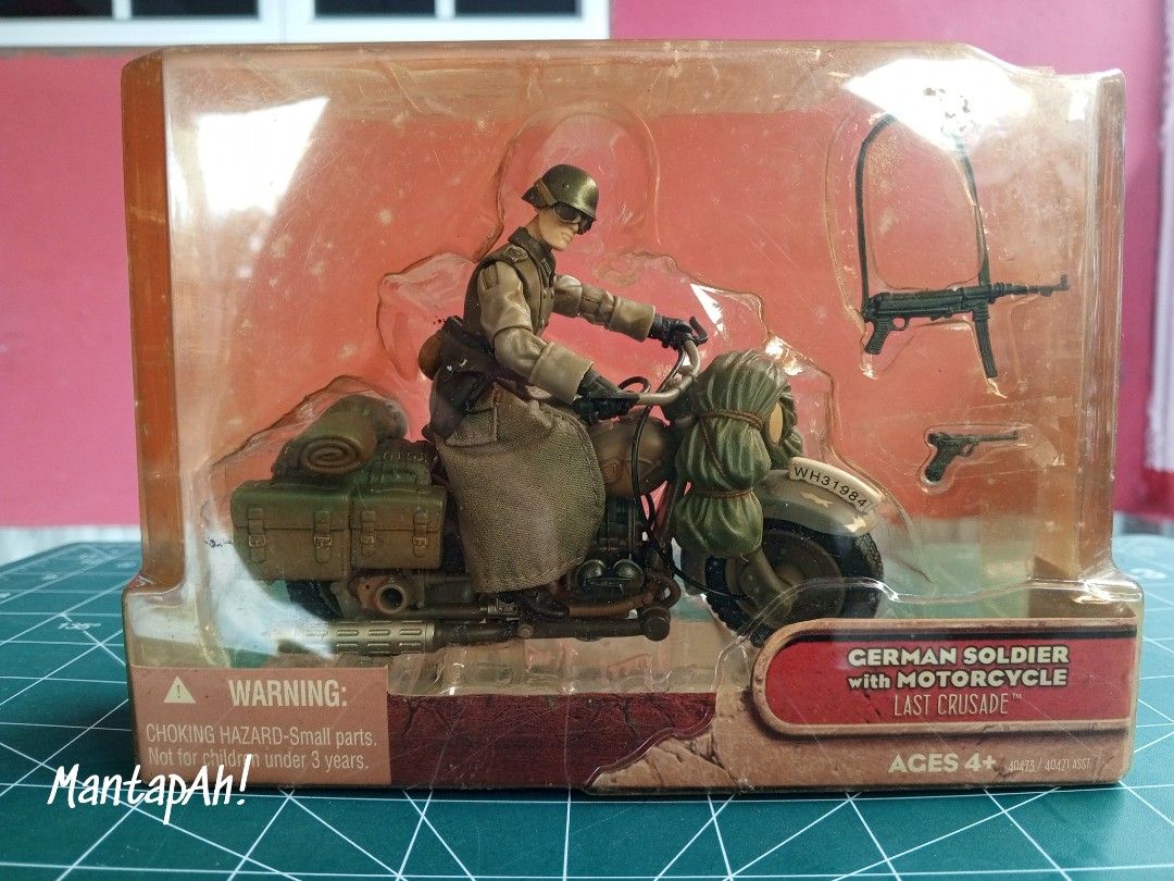 German Soldier with Motorcycle Action Figures - Indiana Jones Last ...