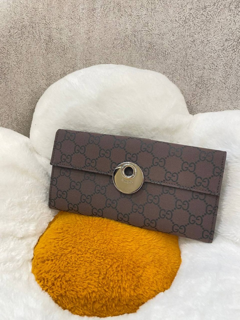 GUCCI GG MONOGRAM ECLIPSE CONTINETAL BIFOLD LONG WALLET, Luxury, Bags ...