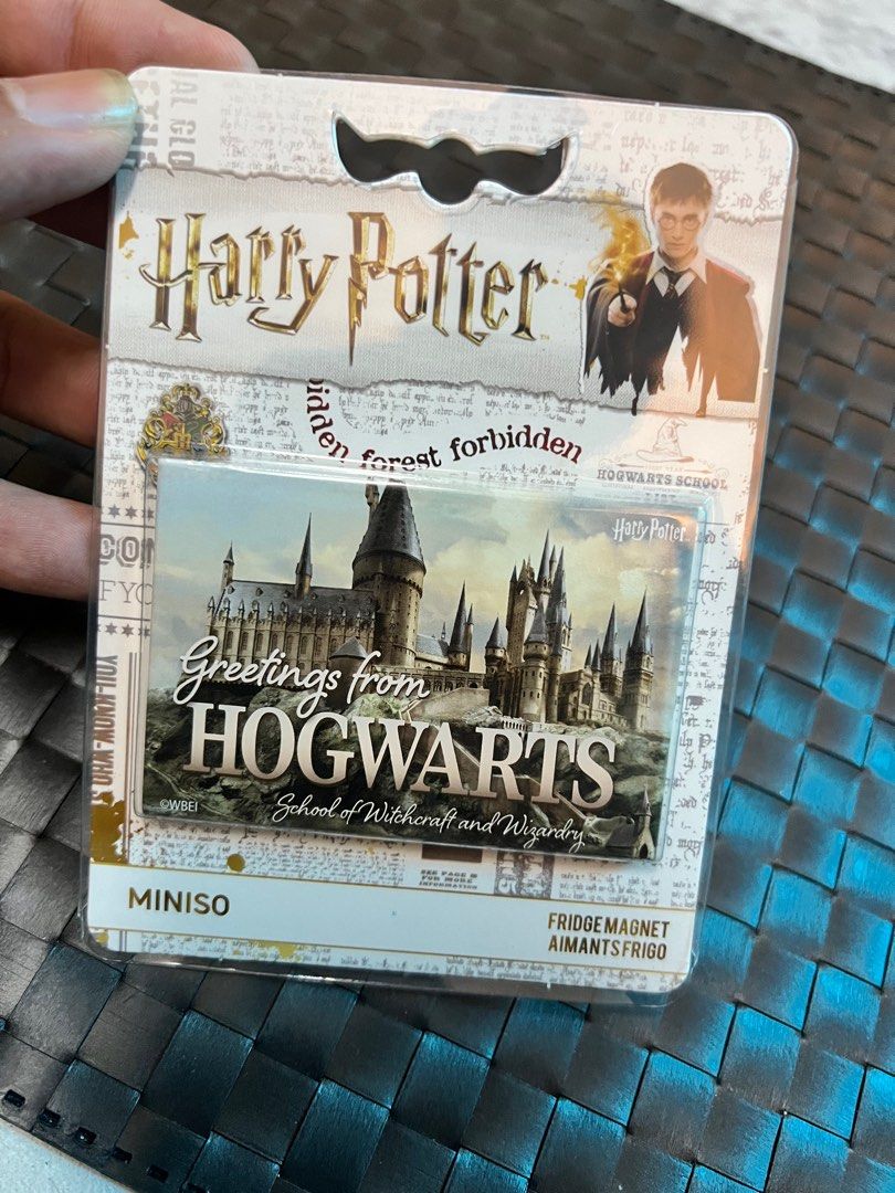 Harry Potter X Miniso fridge magnet hogwarts, Hobbies & Toys ...
