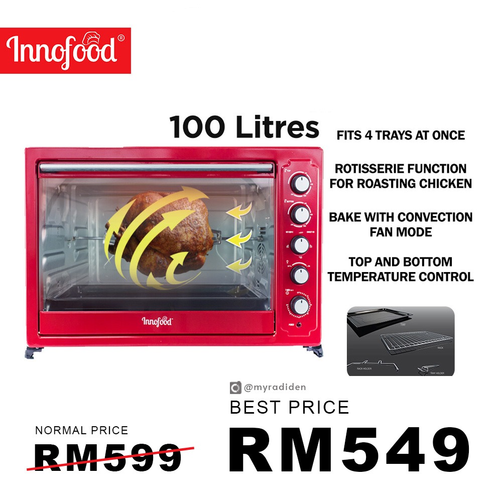 Innofood Electric Oven with Timer (100L) NEW ITEM, TV & Home Appliances ...