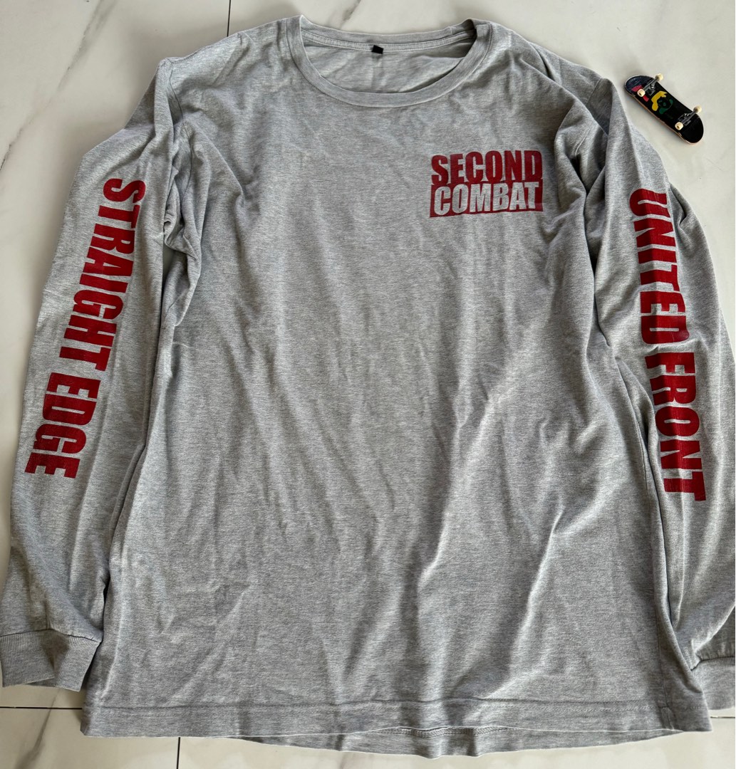 Kaos baju band Hardcore Straight Edge - Second Combat, Fesyen Pria ...