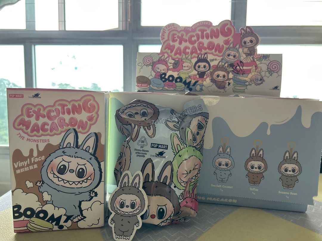 Sesame Bean - Labubu - the monster - vinyl face blink box - exciting ...