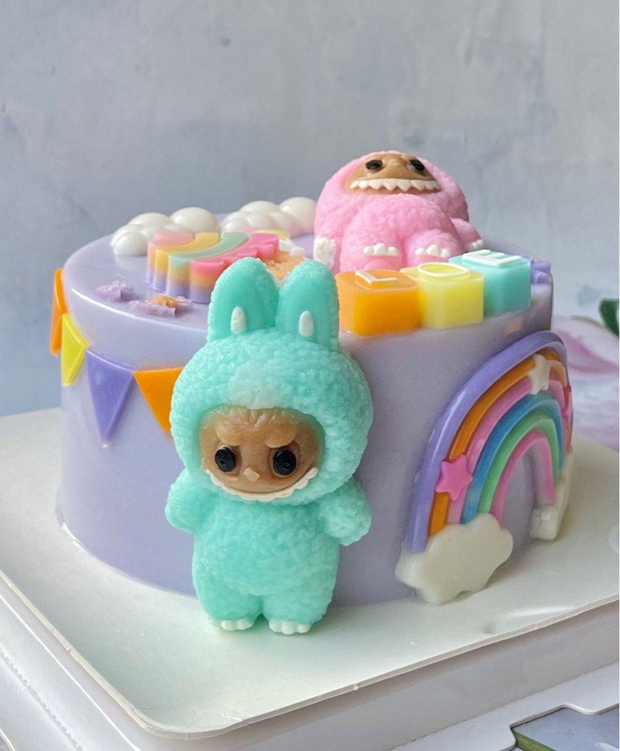 Labubu Agar Jelly Cake | Labubu Cake | Labubu, Food & Drinks, Homemade ...