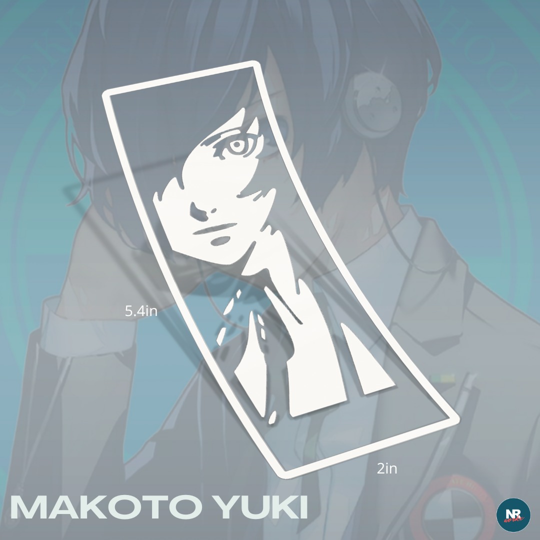 Makoto Yuki Persona Vinyl Decal Gaming Anime Sticker, Hobbies & Toys ...