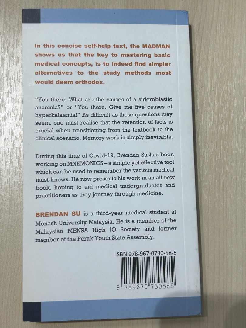 Medical reference book Mnemonic for medical student (the diary of a ...