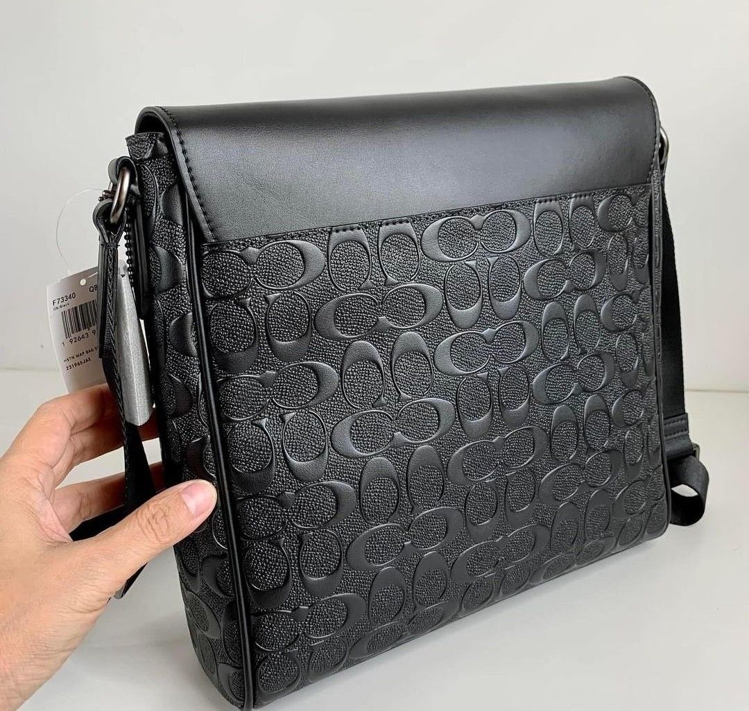 MENS C O A CH HOUSTON MAP BAG in SIGNATURE CANVAS, Men's Fashion, Bags ...