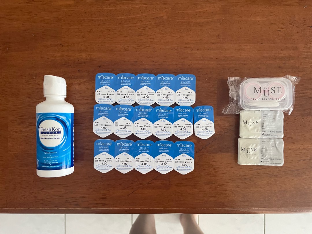 Miacare Daily Clear Contact Lenses & Eyemuse Monthly Natural Look ...